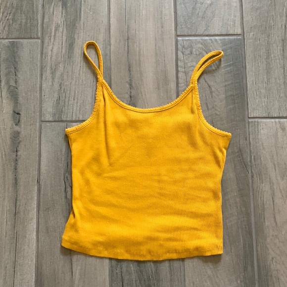 wild fable | Tops | Wild Fable Yellow Ribbed Cropped Tank | Poshmark